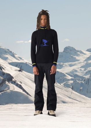Jott Pull c&ocirc;tel&eacute; col haut Noir Banet - Taille XL