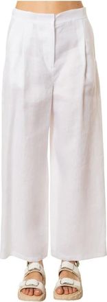 Max Mara Pantalon Tartufo Court - Femme - Pantalons - Blanc - Taille: 40 FR