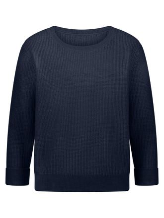 Peter Hahn Rundhals-Pullover 3/4-Arm Peter Hahn blau