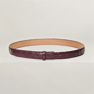 Reptiles House Croco-Schwanzgürtel 25 mm - Bordeaux