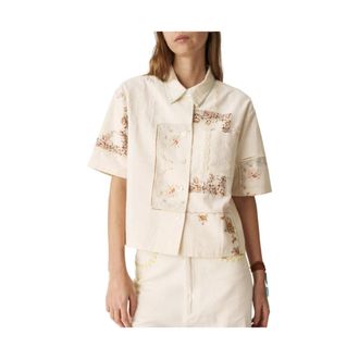 Arizona Love Damen, Blusen & Hemden, Beige, SGr&ouml;&szlig;e