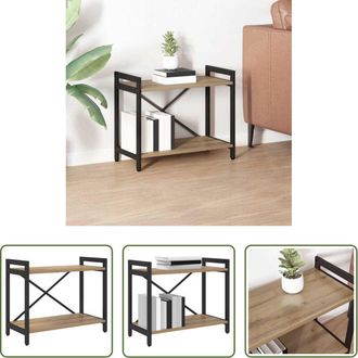 vidaXL vidaXL Etagenregal - B&uuml;cherregal Artisan-Eiche 60 x 30 x 50 cm Holzwerkstoff