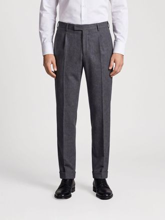 Pantaloni Torino Master Slim-Fit Anzughose aus Wollmischung mit Bundfalte