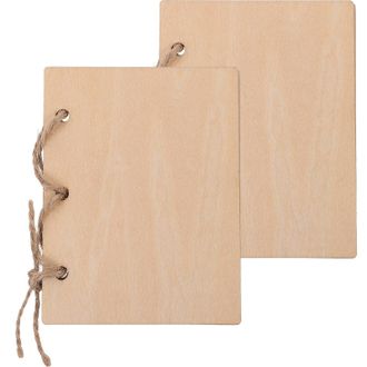 BESPORTBLE WEKAMOS 2 St&uuml;ck Holz Ehegel&uuml;bdeb&uuml;cher f&uuml;r Braut Br&auml;utigam Leere Hochzeitsschwurkarten im Landhausstil Hochzeitserinnerung Dekoration Praktische Gel&uuml;bd