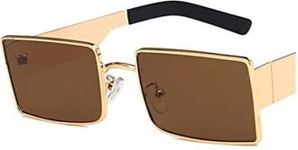 Generic Lunettes de soleil carrées Hip Hop 2025 pour hommes et femmes, lunettes de soleil en plein air, vacances, décoration de tir de rue (couleur : C, taill