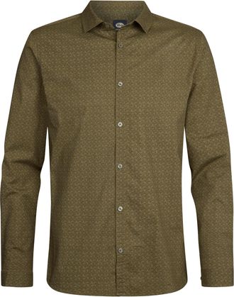 Petrol Industries Einfarbiges Hemd Durch County Gr&uuml;n XXL