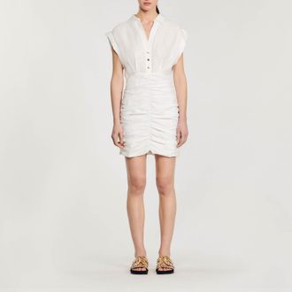 Sandro Robe courte drap&eacute;e