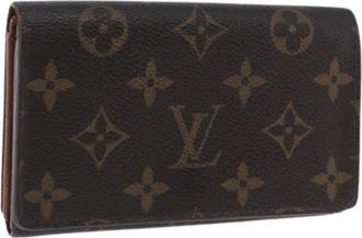 Louis Vuitton Portefeuille vintage Louis Vuitton en toile Monogram pr&eacute;-poss&eacute;d&eacute; - Femme - Pre-owned - Brun - Taille: ONE Size