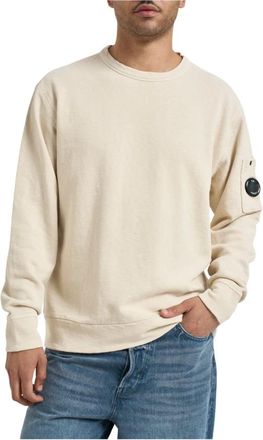 C.P. Company C.p. Company, Homme, Sweatshirts et sweats &agrave; capuche, Beige, Taille: XL Crewneck SweaT-shirt