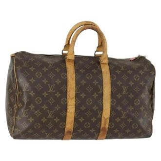 Louis Vuitton Pre-owned Canvas Weekend Bag - - Pre-owned - Damen - Braun - ONE SIZE