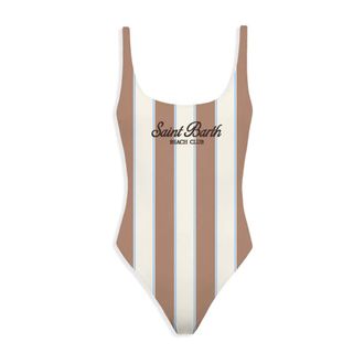 MC2 Saint Barth Femme, Maillots de bain, Beige, Taille: 42 FR Maillot de bain une pi&egrave;ce Lora