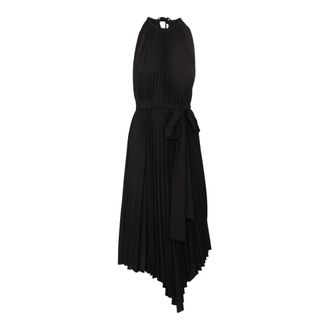 Alexandre Vauthier Femme, Robes, Noir, Taille: 34 FR Robe Midi Pliss&eacute;e
