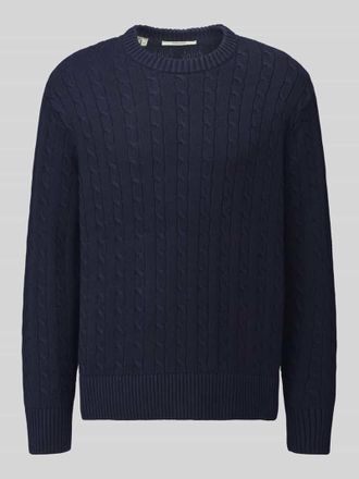 Selected Pullover mit Zopfstrickstruktur