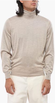 Brunello Cucinelli Cashmere and Silk Turtleneck Sweater size 46