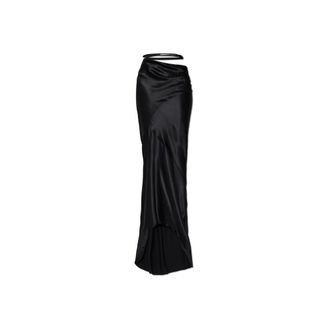 Tom Ford Seidenrock mit G&uuml;rtel - - Skirts - Damen - Schwarzk - XS