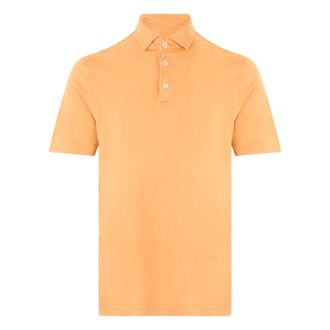 Fedeli Casual Poloshirt - - Tops - Herren - Orange - S