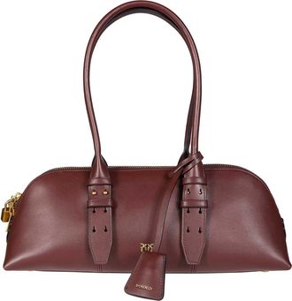 Pinko Pinko, Femme, Sacs, Rouge, Taille: ONE Size Bowling Baguette Big Vitello