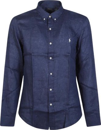 Ralph Lauren Homme, Chemises, Bleu, Taille: L Chemise en lin