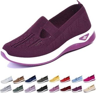 Generic Chaussures orthop&eacute;diques pour femme, chaussures d&eacute;t&eacute; respirantes antid&eacute;rapantes &agrave; semelle souple avec semelle creuse, confortable, antid&eacute;rapante, l&eacute;g&egrave;