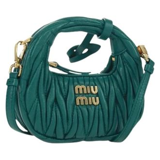 Miu Miu Mini Sac Pre-owned - Femme - Pre-owned - Vert - Taille: ONE Size