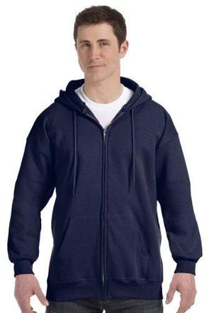 Hanes Ultimate Cotton - Full-Zip Hooded Sweatshirt. F283 Navy L