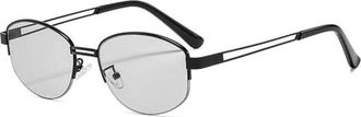 Generic Lunettes De Soleil M&eacute;talliques For Hommes, D&eacute;coratives For La Conduite Et Les Vacances, For Femmes(Silver)