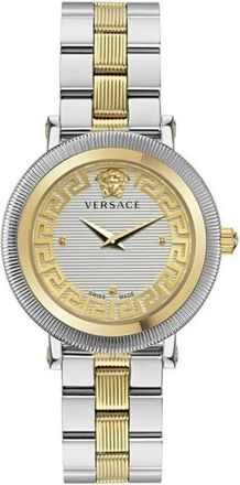 Versace Femme, Accessoires, Gris, Taille: ONE Size Montre habill&eacute;e en acier inoxydable