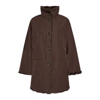 Elena Miro 8051Z0 Boxy Coat - - Coats - Damen - Braun - S