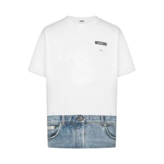 Moschino t-shirt poliestere - - Tops - Herren - Wei&szlig; - M