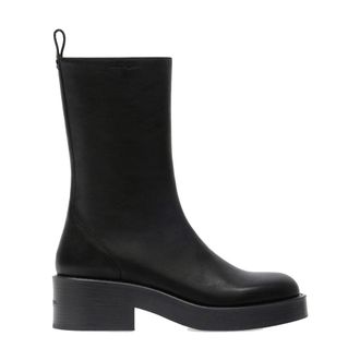 Courr&egrave;ges Femme, Chaussures, Noir, Taille: 38 EU Bottes Rider Noires &agrave; Bout Rond