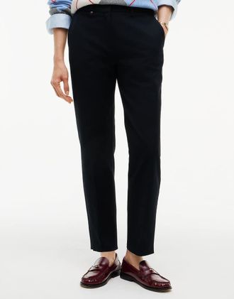 Tommy Hilfiger pantalon slim droit en gabardine noir