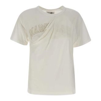 Maison Margiela Numeric Logo T-Shirt - - Tops - Damen - Wei&szlig; - XS