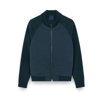 Paul & Shark Homme, Vestes, Vert, Taille: M Gilet Hybride Zippé