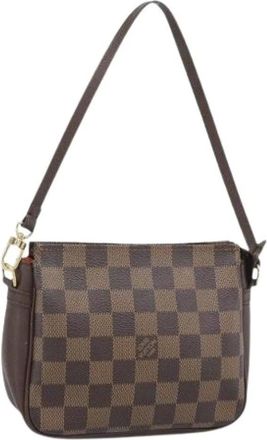 Louis Vuitton Pre-owned Damier Ebene Pouch - Femme - Pre-owned - Brun - Taille: ONE Size