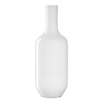 Leonardo Leonardo Milano, Blumenvase aus weiss gefärbtem Glas, handgefertigte Glasvase in modernem Design, Höhe: 50 cm, 041648