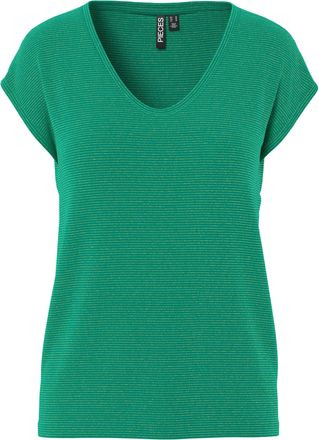 Pieces Pcbillo Tee Lurex Stripes Noos Bc