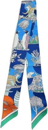 Generico Lot de 5 &eacute;charpes en soie fran&ccedil;aise de 90 cm, rubans d&eacute;coratifs pour les f&ecirc;tes pour femmes, Color2, taille unique