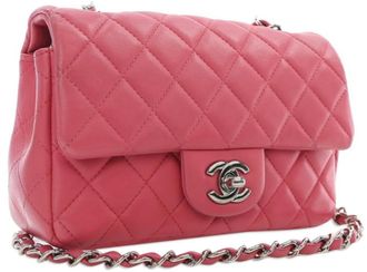 Chanel Hobo Bags - Mini Rectangular Classic Lambskin Single Flap - Gr. unisize - in Gold - f&uuml;r Damen