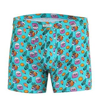 Sesto Senso Cale&ccedil;on Dr&ocirc;le Hommes Motifs Heureux Boxer Funny L Glace