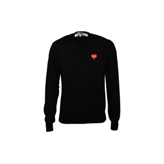 Comme Des Gar&ccedil;ons Invader V-neck Sweater - - Knitwear - Herren - Schwarzk - S
