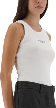 Givenchy Logo-Print Cotton Tank Top - White