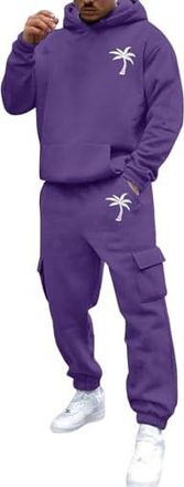 Generic Surv&ecirc;tement Homme Ensemble 2 Pi&egrave;ces Sweats &Agrave; Capuche et Pantalon de Sport Manches Longues Sportswear Survetement Hiver Casual Elegante Streetwear Tenu