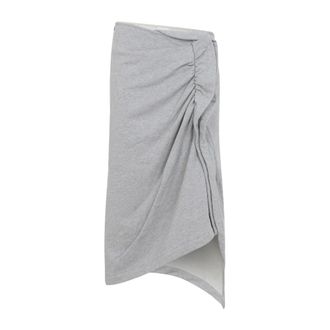 Dries Van Noten Femme, Jupes, Gris, Taille: 38 FR Hanam Midi Skirt
