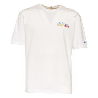 MC2 Saint Barth Malia Rundhals Kurzarm - - Tops - Herren - Wei&szlig; - L