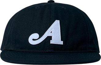 Awake NY Homme, Accessoires, Noir, Taille: ONE Size Casquette de Baseball en Serg&eacute; de Coton avec Logo