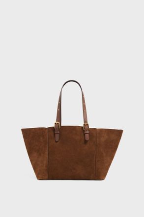 Gerard Darel Cabas en cuir velours int&eacute;rieur m&eacute;tallis&eacute; - SIMPLE BAG - Fauve