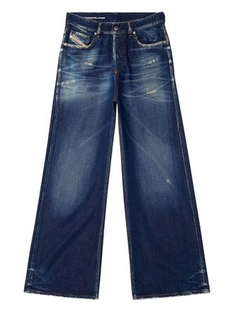 Diesel Jeans im Distressed-Look - Blau