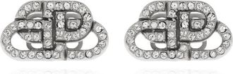 Balenciaga Logo Ohrringe - - Accessories - unisex - Grau - ONE SIZE