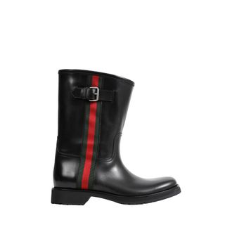 Gucci Web Leather Boots
