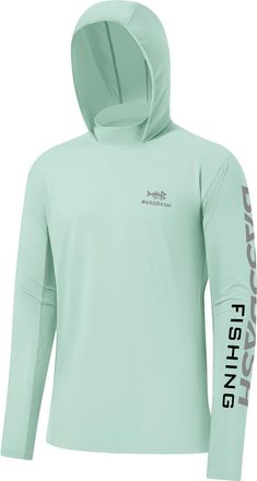 Bassdash Herren Kapuzenpullover Shirt Sonnenschutz UPF50+ UV Pullover Langarm Hoodie f&uuml;r Angeln Rash Guard